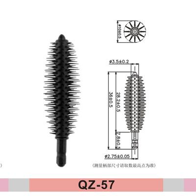 China silicone plastic nylon empty makeup fiber lash mascara halloween tubes bottles with brushes wands 4d container de entren for sale