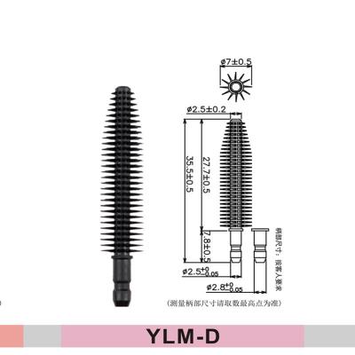 China korean retractable private label custom oval silicone nylon plastic cosmetic makeup mascara eyelash brush tube wands for sale