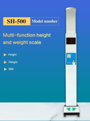 China Physical Examination Led Height And Weight Machine RS232 Ultrasonic AC100V à venda