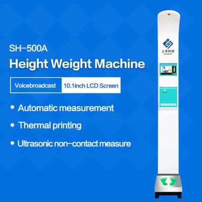 Cina Weight Height Health Weighing Body Scale Ultrasonic Height Scales With Printer in vendita