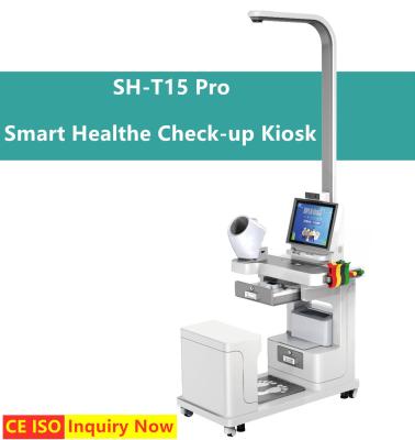 China SH-T15 Pro Manufacturer Price Health Care Body Checkup Telemedicine Kiosk Height Weight Body Fat Scale Station Te koop
