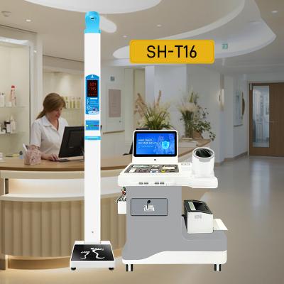 China Medical Health Checkup Kiosk with bluetooth Blood Pressure Monitor for sale