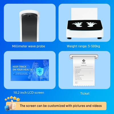 China Máquina de análisis de composición corporal Medidor de porcentaje de grasa del escáner de cuerpo completo en venta