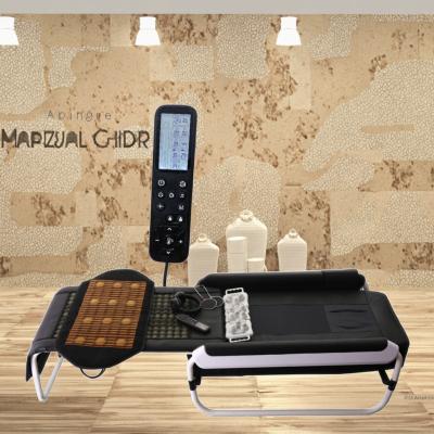 China SH-M003 Heat Therapy Stretcher Chiropractic De Masaje Jade Thermal Infrared Massage Bed for sale
