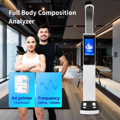 China 19 Inch Intelligent 8 Electrodes Body Analyzer Scale with Big LCD Display for Fitness Centers Gyms for sale