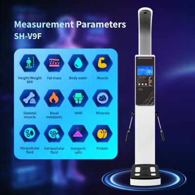 China 8 Electrodes Biopedancia Scale Dual Frequency Body Composition Weight Body Scan Analysis for sale