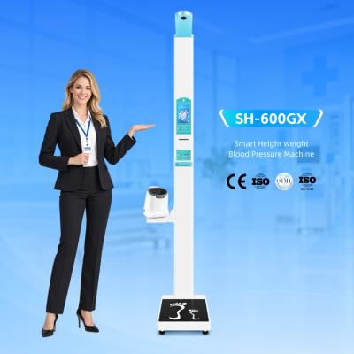 China Medical Weight Scale with Height and Health Measurement Ultrasonic Height Weight Blood Pressure Measuring Device for sale