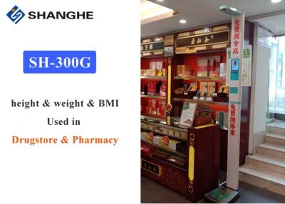 Cina Multi lingue flessibile a gettoni a macchina elettronico del peso e di altezza da muoversi in vendita