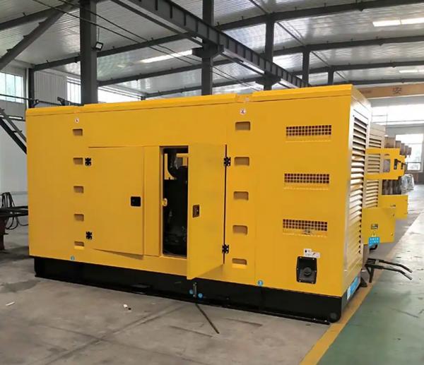 Quality 550KW Silent Enclosure Diesel Generator Set with Automatic Voltage Regulation for Construction Sites for sale