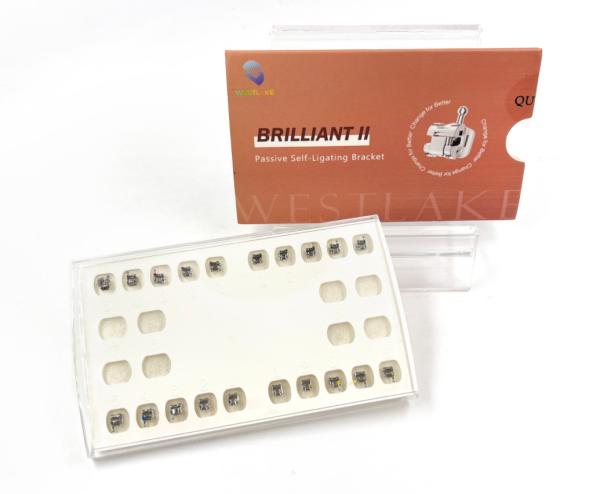 Quality Passive Self Ligating Orthodontic Brackets Brilliant II Silver Color for sale