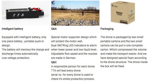 Tta M6e Long Range Uav RC Plane Agricultural Spray Helicopter