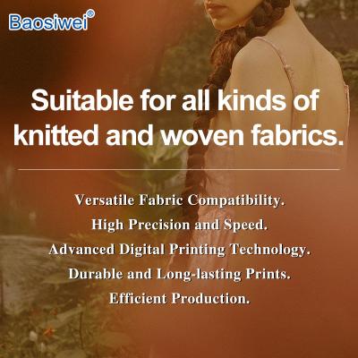 China Baosiwei Textile Fabric Digital Printing Machine, suitable for cotton, polyester, silk, nylon, and various other fabrics for sale