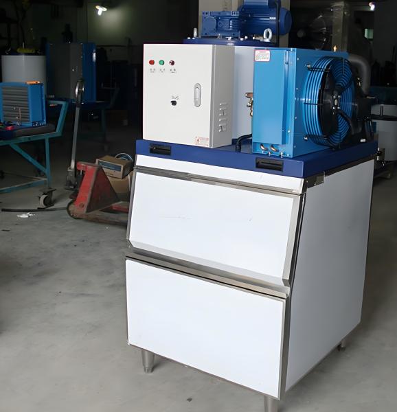 Quality 1 Ton Edible Ice Cube Production Machine With Screw Compressor / Castel Solenoid Valve for sale