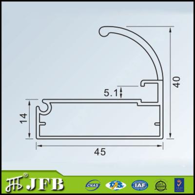China kitchen chrome door handle cover drawer window metal aluminum furniture profile for sale