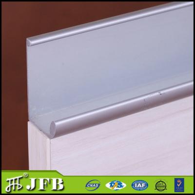 China Decorations Application aluminum extrusion for kitchen cabinet door,3 meters length, anodized silver finish for sale