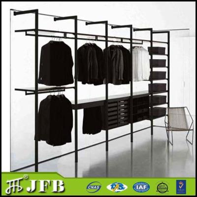 China Hot Selling Wooden Wardrobe /Wood Clothes Closet/MDF Cabinet Closet  Aluminum Wardrobe Pole System for sale