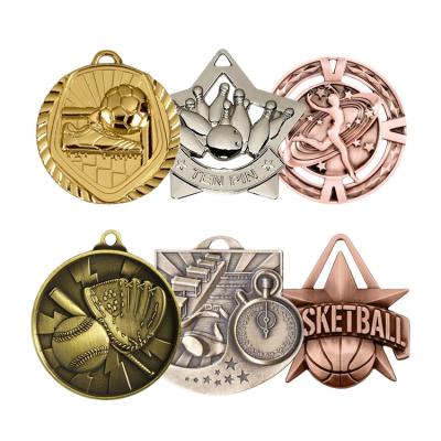 China Europe Manufacturer Quality Custom Your Own Design Award Champion Finisher Medals Sport Ribbon Sport Medal for sale