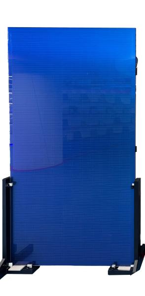 Quality Blue Photovoltaic Glass Module Double Layer Tempered Bipv Glass Panels 8mm*8mm 460W for sale