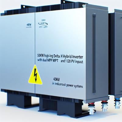 Cina Inverter ibrido 50kW 480V High-Leg Delta con doppio MPPT e ingresso PV da 120kW per sistemi di alimentazione industriali in vendita