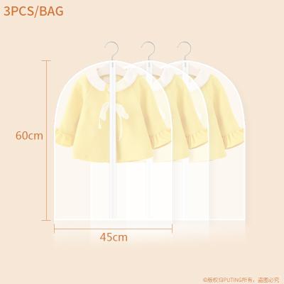 China Puting Suit dress covers home storage protect cover travel bagdurable chain customized facility PVEA 60*45cm with chain for sale