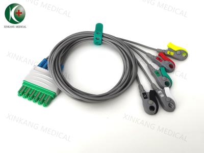 Китай Кабель отведения ЭКГ 1,5 м, зеленого цвета, для мониторинга медицинских устройств продается