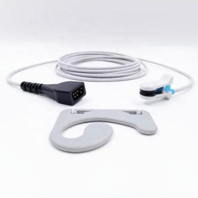 China DB9 Adult Ear Clip Medical Spo2 Sensor Reusable 3 Meter 7Pin for sale