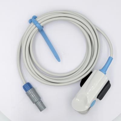 China Sensor Spo2 reutilizável para adultos com clip de dedo de 40 graus, 6 pinos, compatível com Mindray à venda