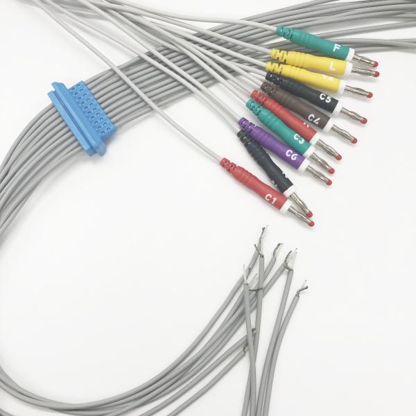 Quality TPU 10 Lead ECG EKG Cable Banana IEC Compatible Half Cale for sale