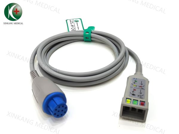 Quality Disposable ECG Leadwire with 4 Mm Lead Connector Diameter 1 Meter Length for sale