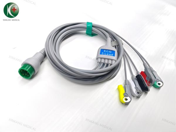 Quality Heart Monitor Electrodes ECG Cable for Professional Physiotherapy Equipments for sale
