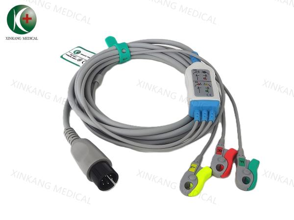 Quality Solid Gel Adhesive ECG Electrode Cable For Accurate Readings ISO Certification for sale