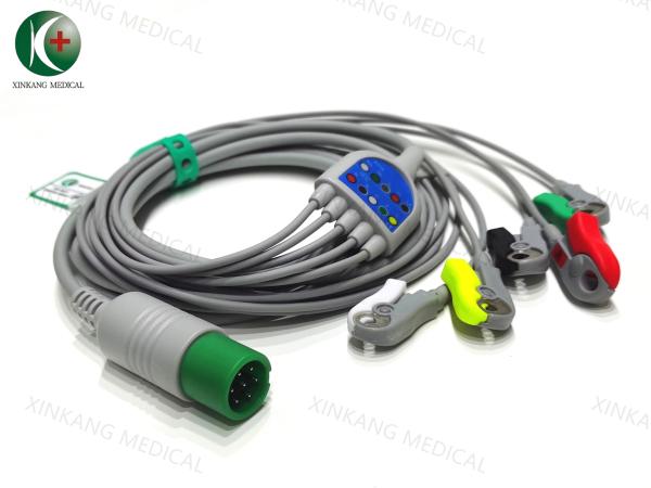 Quality Solid Gel Adhesive ECG Electrode Cable For Accurate Readings ISO Certification for sale
