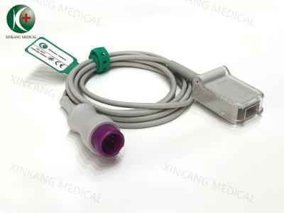 China Medical Spo2 Extension Cable 20 Pin Compatible Masema 1 Piece Grey for sale