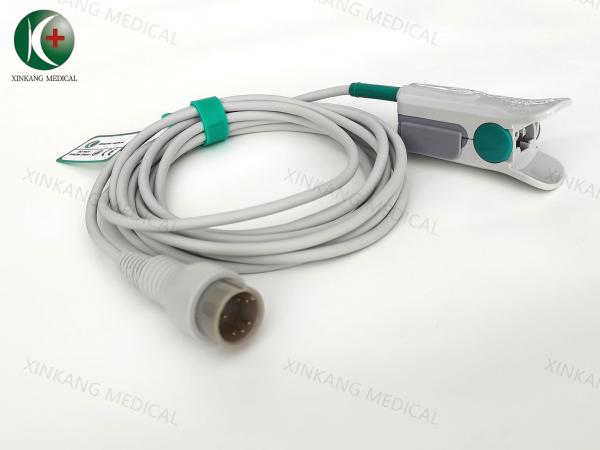 Quality PC08/PC04/PC12 SpO2 Adapter Cable with DB9 9Pin Plug Style and Metal Connector for sale