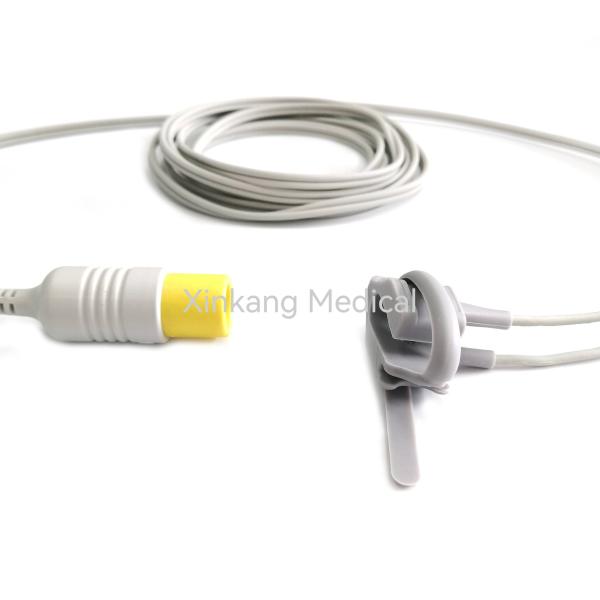 Quality PC08/PC04/PC12 SpO2 Adapter Cable with DB9 9Pin Plug Style and Metal Connector for sale