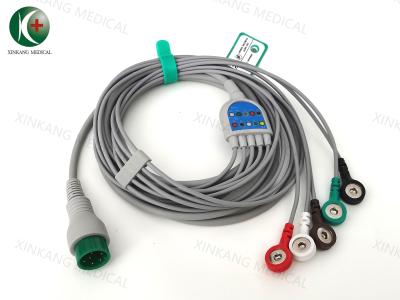 China Compatible Hwatimes 6Pin one-piece Ecg 5leads snap AHA for sale