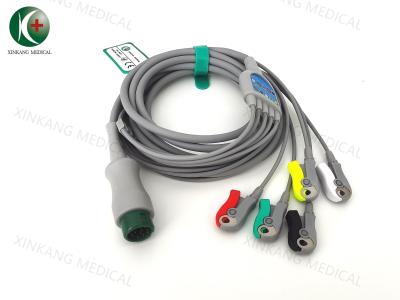 China Compatible Mindray T5 12pin one-piece 5leads Clip IEC for sale