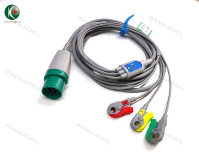 China Compatible NihonKohden 11Pin （21.5）One-piece 3Leads Clip IEC for sale