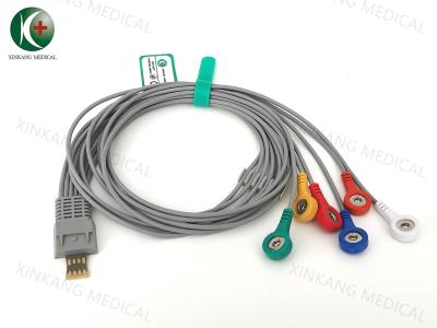 China Compatible schiller Holter cable 6leads IEC for sale