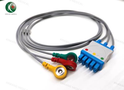 China Compatible GE 3leads Ecg leadwire Snap IEC for sale