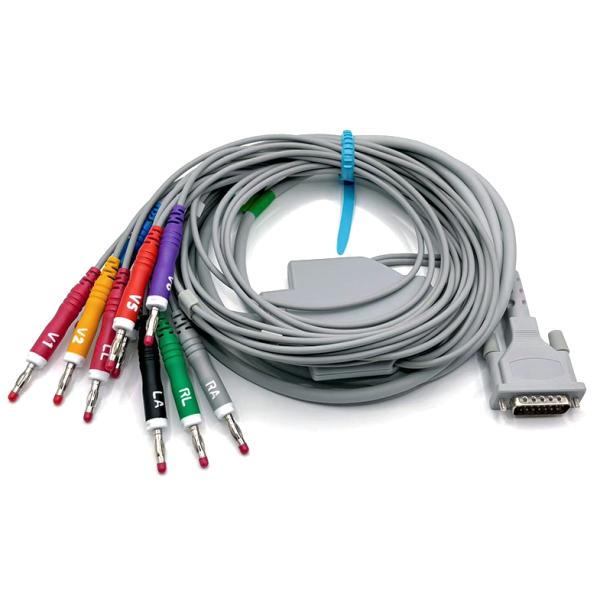 Quality Compatiable EKG Cable Schiller 10leads Banana Type  IEC for sale