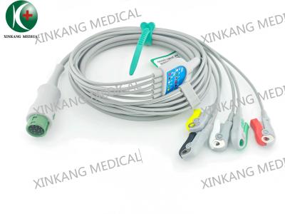 China Compatible with Mindray T5 12P integrated five-lead clip with European standard IEC for sale