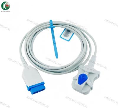China Compatible GE 11Pin Direct Spo2 Sensor Adult Finger Soft 2.8M for sale