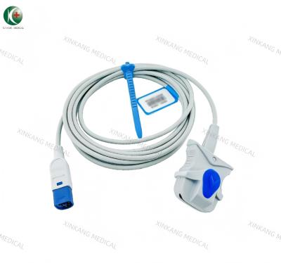 China Compatible HP 8Pin Direct Spo2 Sensor Adult Finger Soft 2.8M for sale