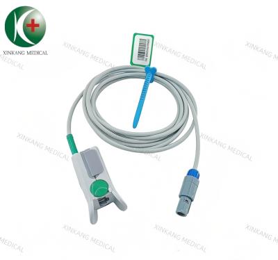 China Compatible LE 6 Pin Single Cut Direct Spo2 Sensor Adult Finger Clip 2.8M for sale