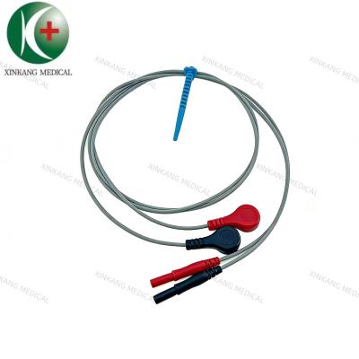 China Compatible Din Type 2-Lead ECG Leadwire for sale