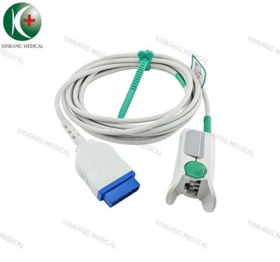 China Compatible GE 11 Pin  Direct Spo2 Sensor Adult Finger Clip 2.8M for sale