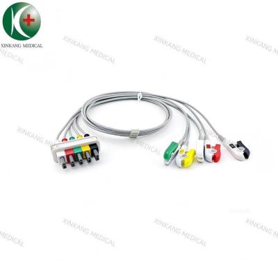 China Compatible HP 5 Leads ECG Leadwire Clip Type IEC for sale