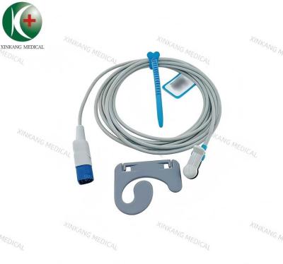 China Compatible HP 8 Pin Direct Spo2 Sensor Adult Ear Clip 2.8M for sale