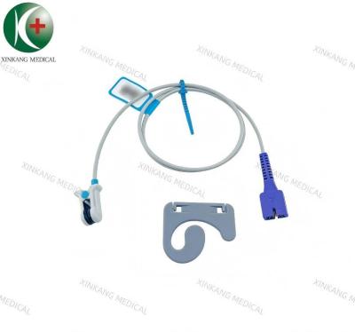 China Compatible Nellcor Oximax 9 Pin Spo2 Sensor Adult Ear Clip 1M for sale